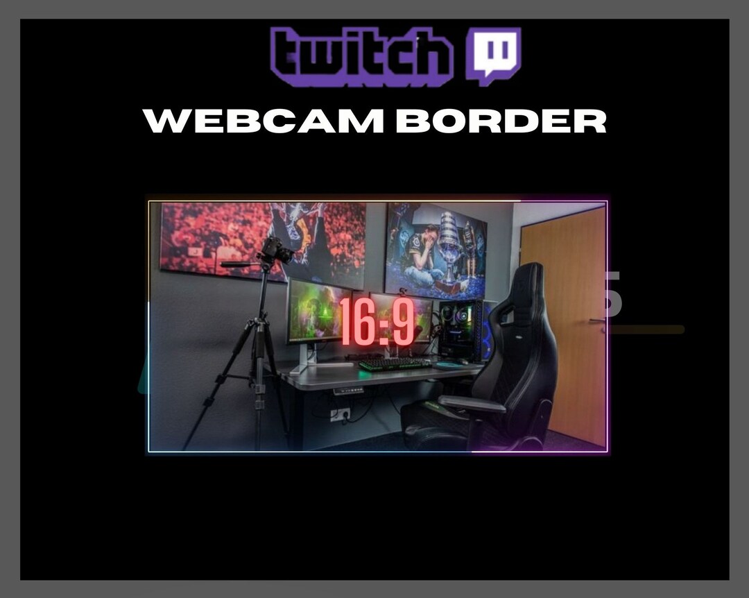 Neon Webcam Border,facecam, Border, Colourful, Cute, Influential, for ...