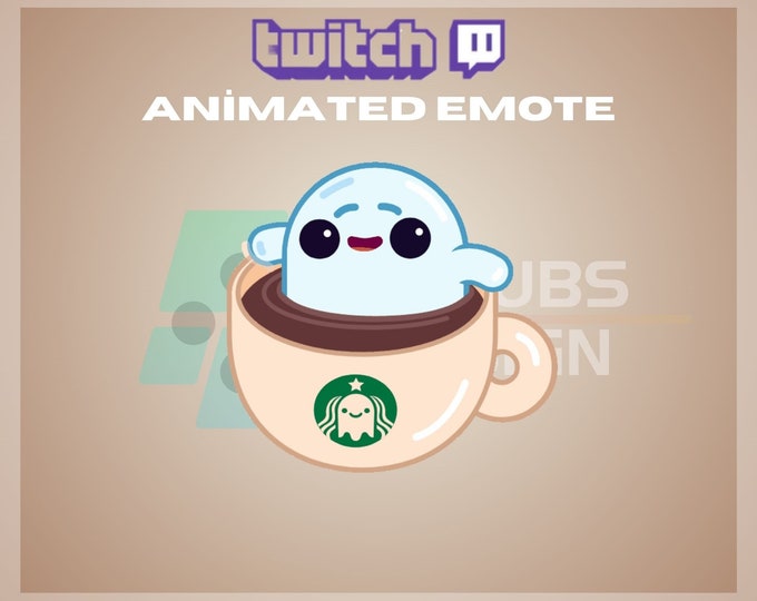 Animated Twitch, Kick Emote, Coffee Emote, Cute Emote, Ghost Emote ...