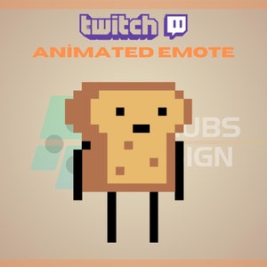 Animated Twitch Emote, TOAST Dancing Emote, Food Emote, Cute Emote ...
