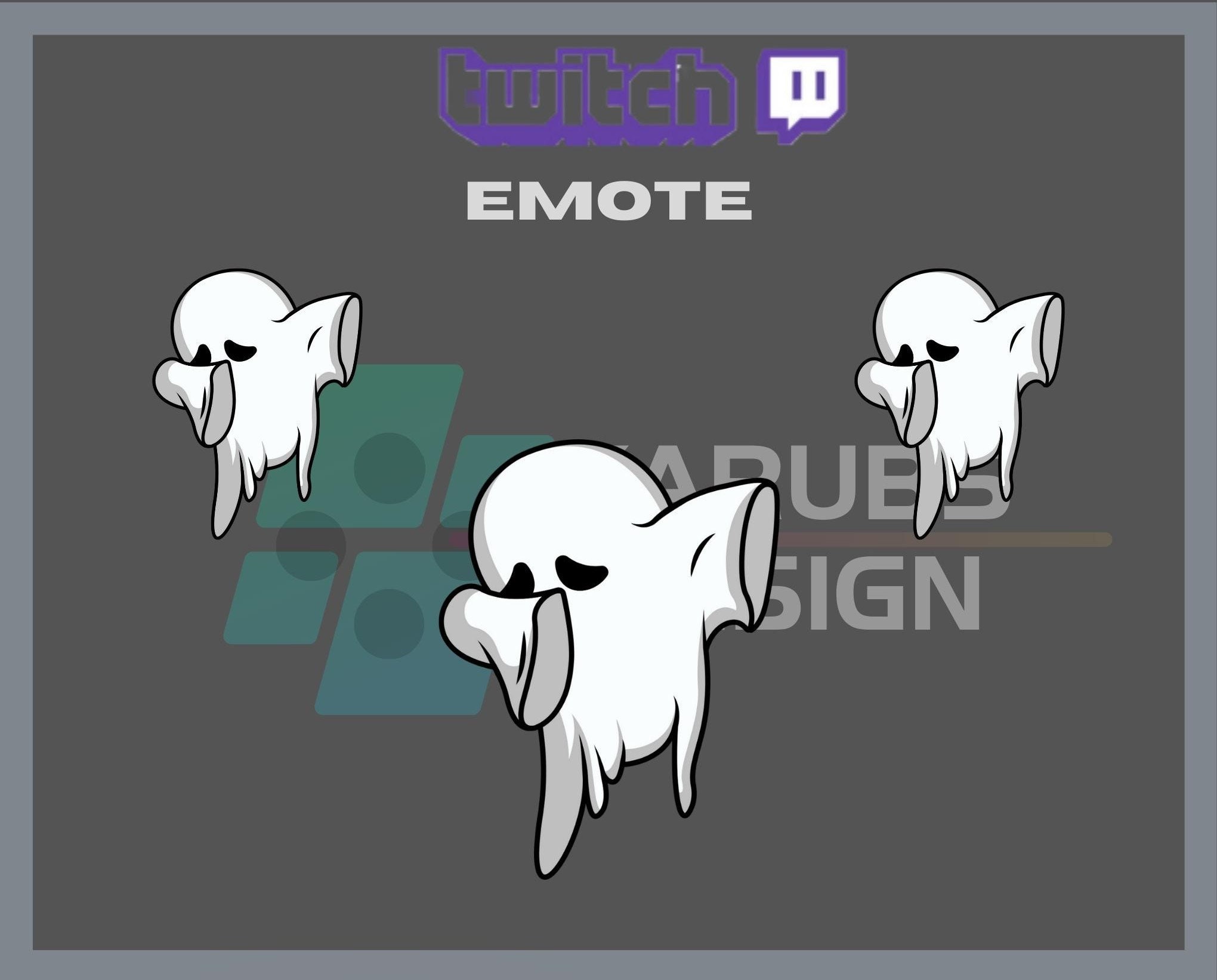1 Twitch Emote, Ghost Emote, Halloween Emote, Dabbing Emote, Spooky ...