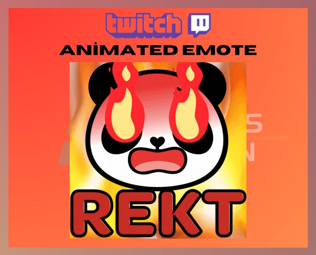 Buy Animated Twitch Emote Rekt Panda Emote Community Emote Online in ...