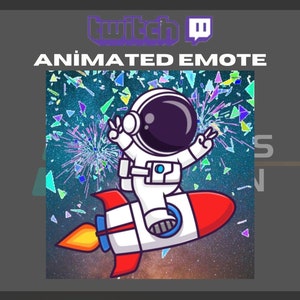 Animated Twitch Emote, Astronaut Congratulation Emote, Celebrate Emote ...