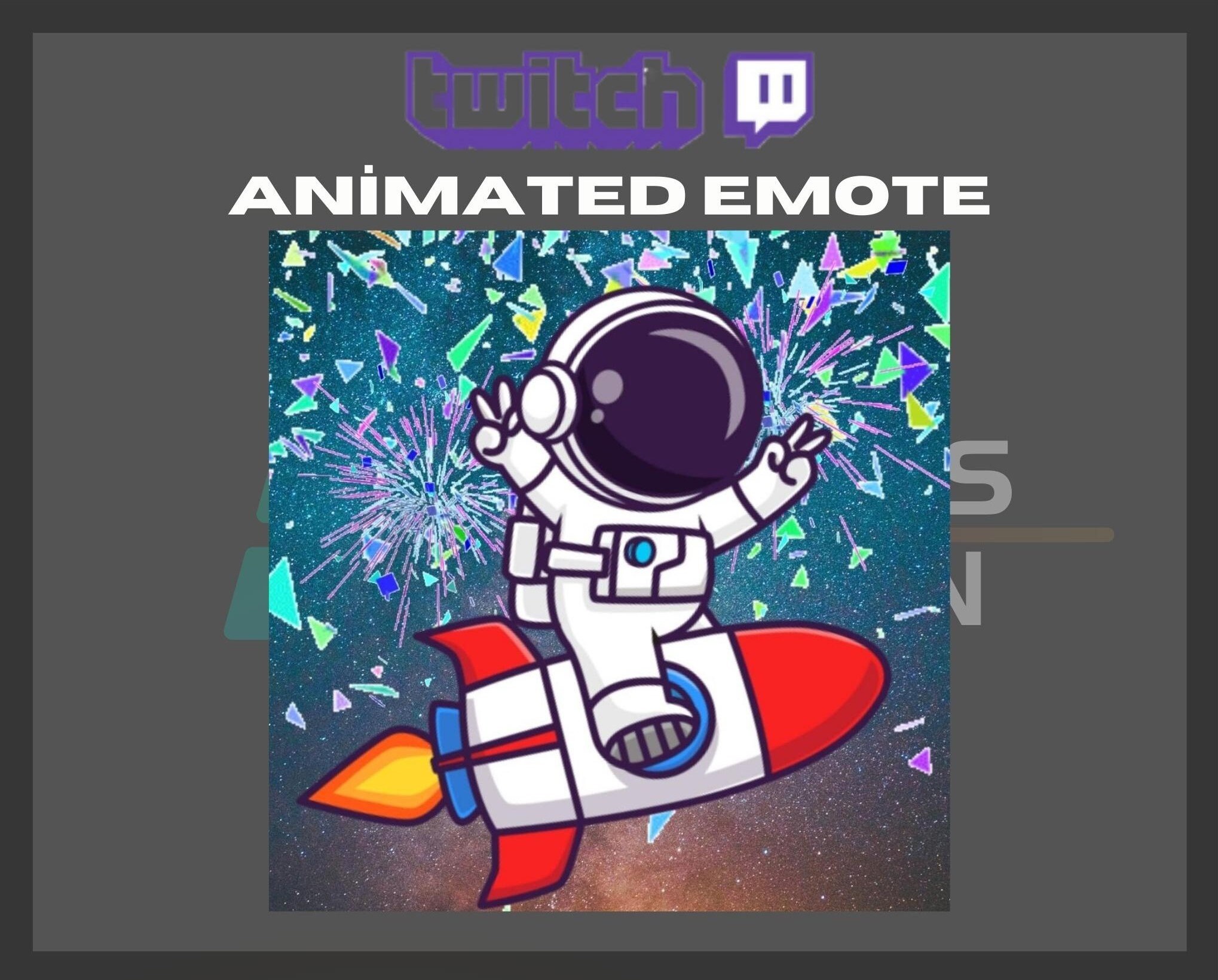 Animated Twitch Emote, Astronaut Congratulation Emote, Celebrate Emote ...