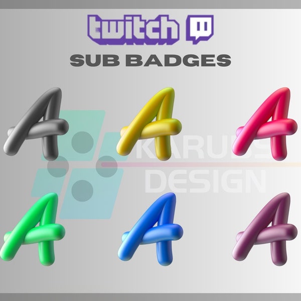 Kick Sub Badges - Etsy