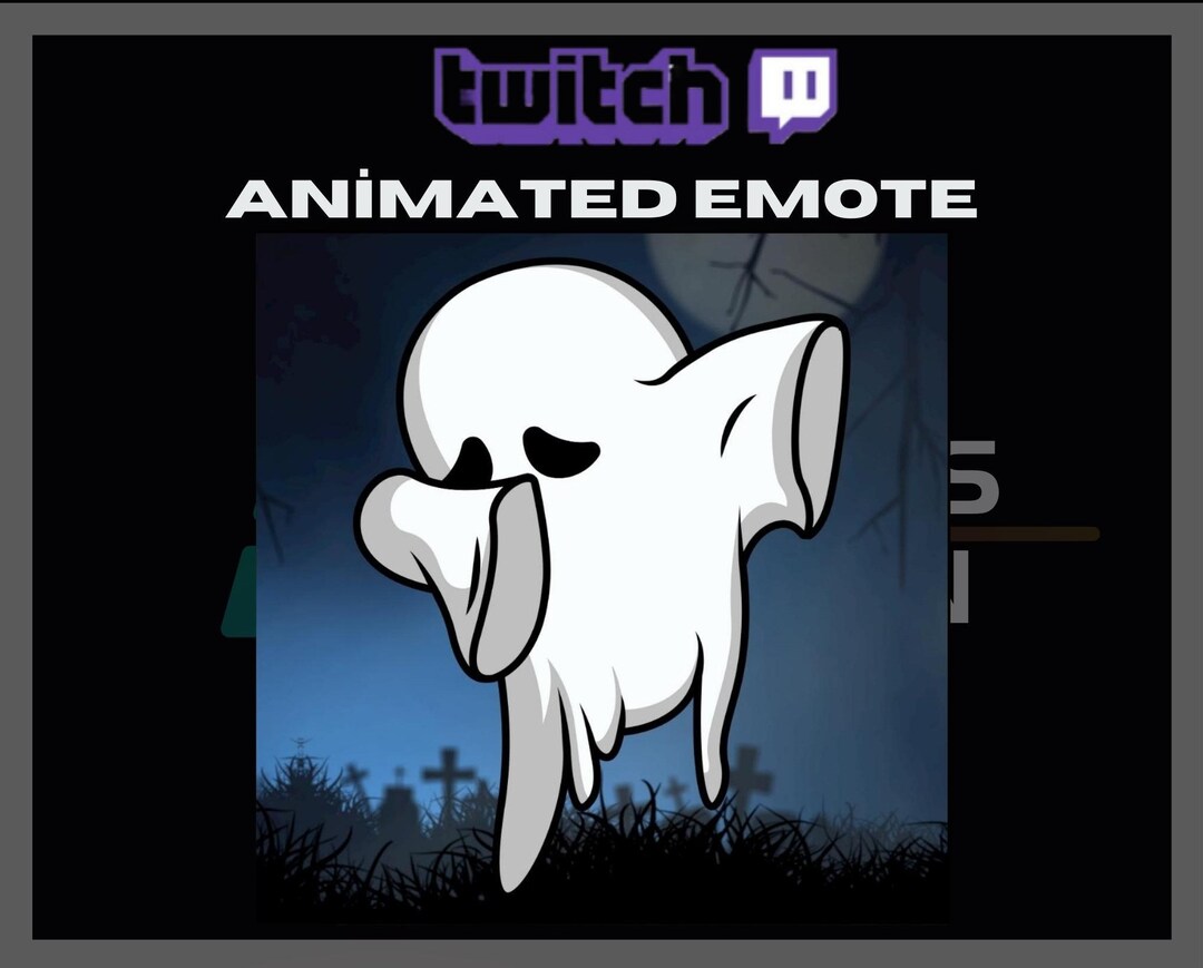 Animated Twitch Emote, Ghost Animated Emote, Halloween, Dabbing,spooky ...