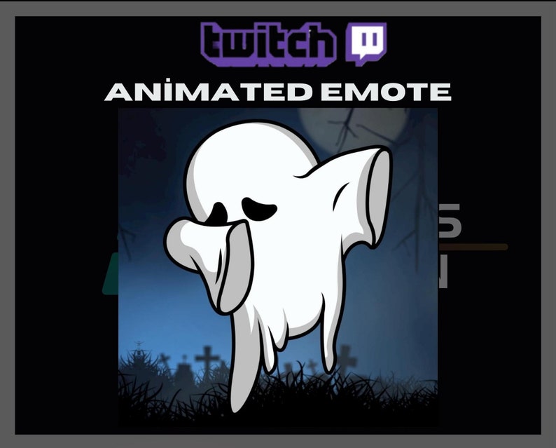 Animated Twitch Emote, Ghost Animated Emote, Halloween, Dabbing,spooky ...