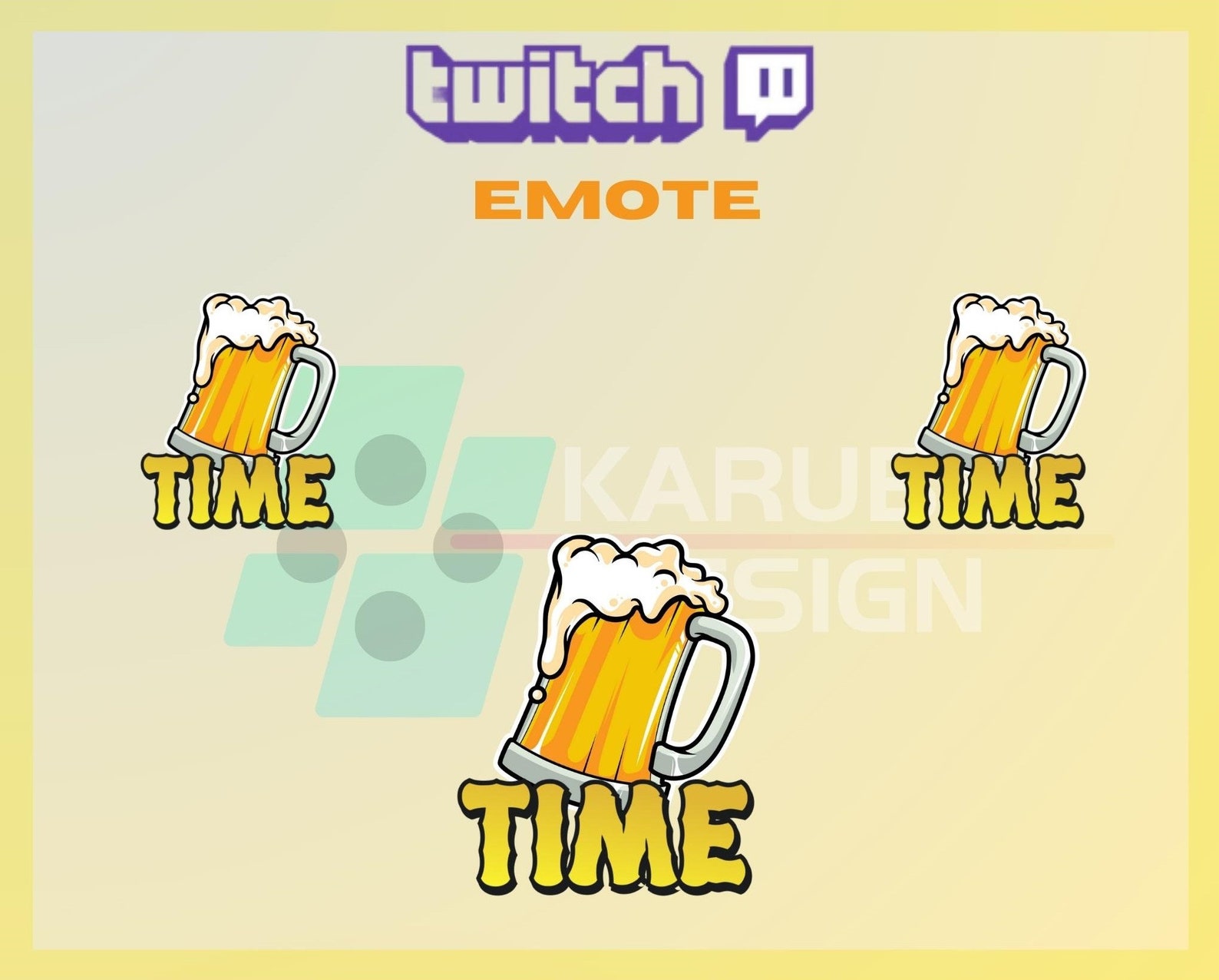 1 Twitch Emote, Beer Time Emote, Beer Emote, Funny Emote, Community ...
