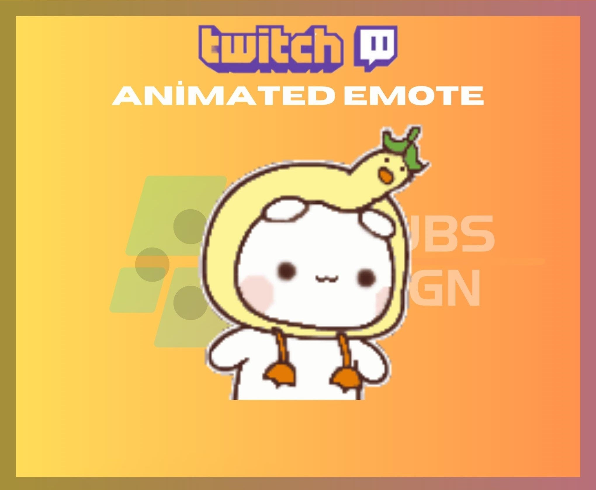 Animated Twitch Emote Wiggle Emote Duck Hat Emote Cute - Etsy Canada
