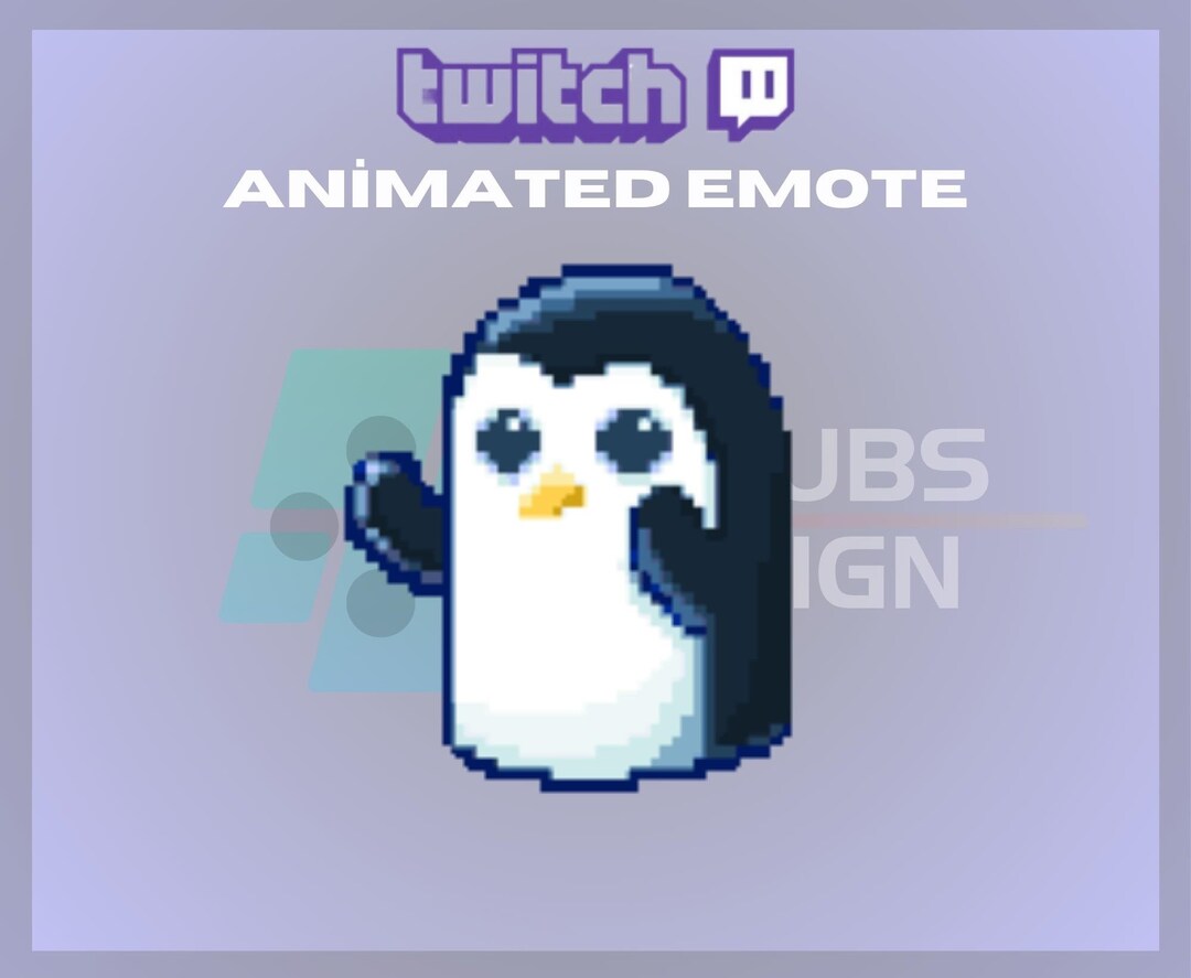 Animated Twitch, Kick Emote, Dancing Penguin Emote, Pixel Emote, Animal ...