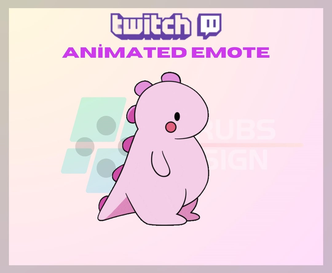Animated Twitch, Kick Emote, Dancing Dinosaur Emote, Dino Emote, Cute ...