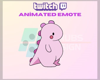 Animated Twitch, Kick Emote, Dancing Dinosaur Emote, Dino Emote, Cute ...