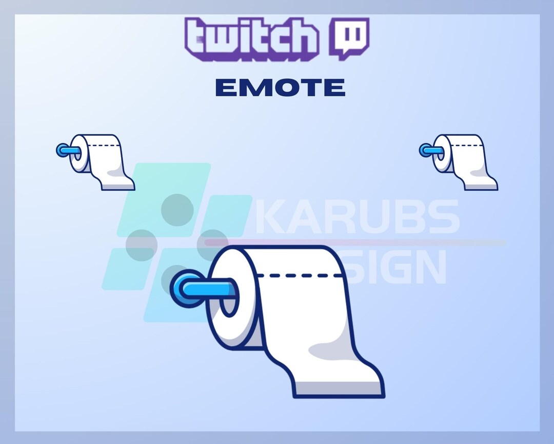 1 Twitch Emote, Toilet Paper, Funny Emote, Discord Emote, Community ...