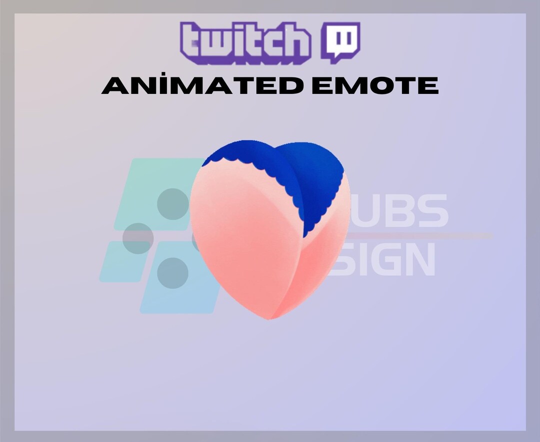 Animated Twitch Emote, Jumping Peach Emote, Peach Booty Emote, Bikini ...