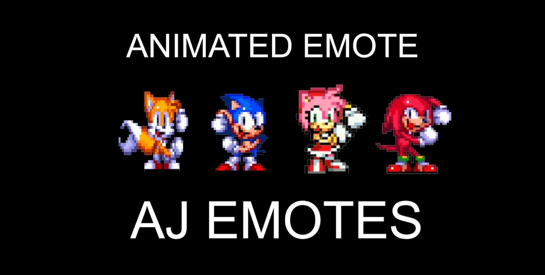 ANIMATED 4x Sonic the Hedgehog Dancing Emotes Bundle Twitch or Discord ...