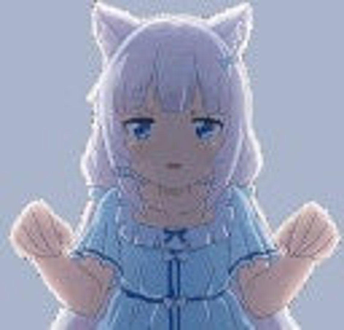 ANIMATED Anime Neko Girl Grabby Hands Emote Twitch or Discord, Kawaii ...