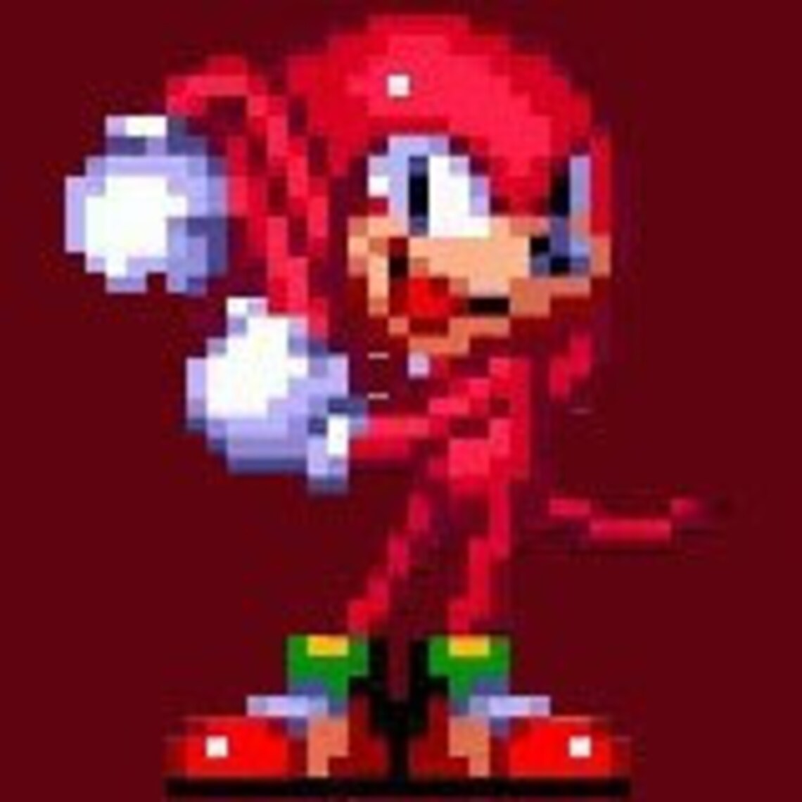 ANIMATED Sonic the Hedgehog Knuckles Emote Twitch or Discord, Kawaii ...
