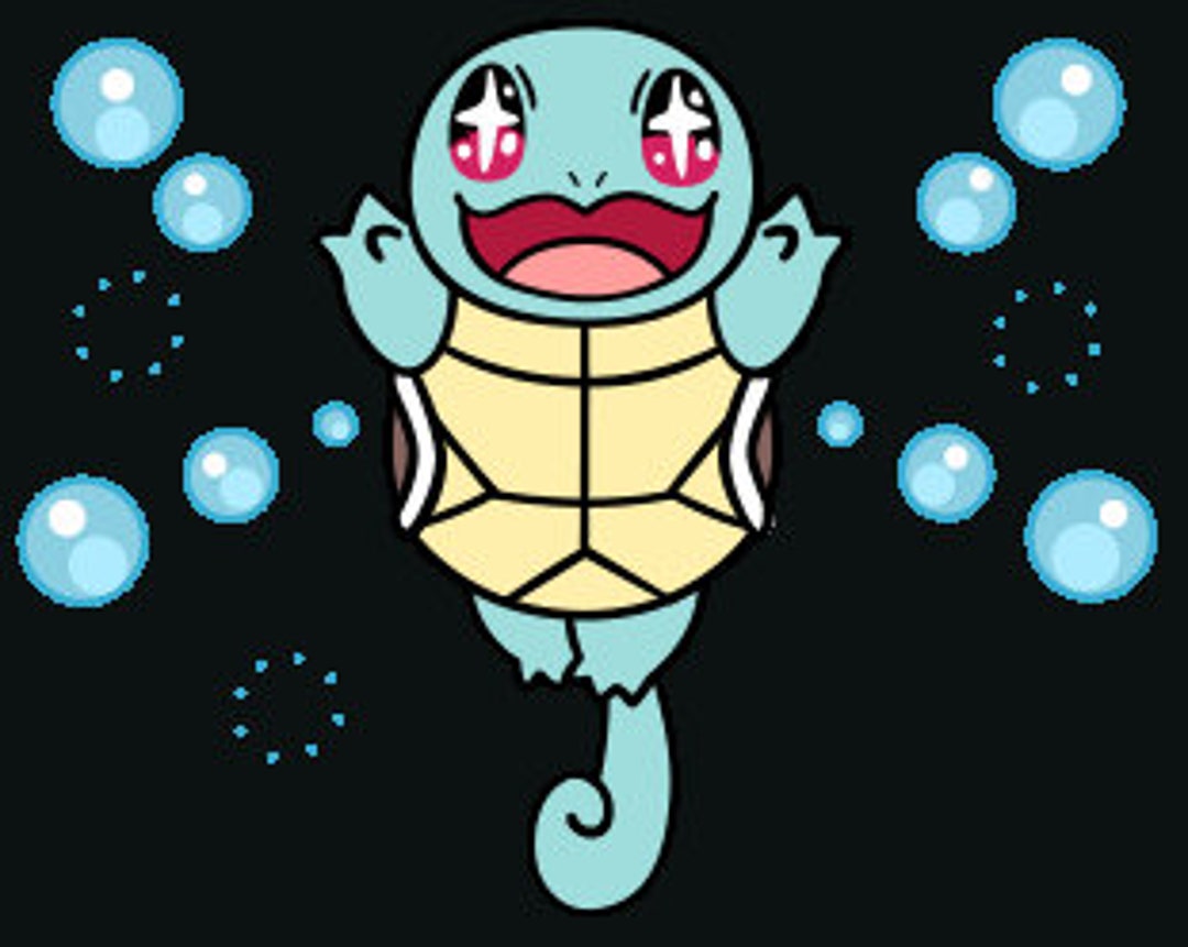 Animated Pokemon Happy Squirtle Emote - Twitch - Etsy
