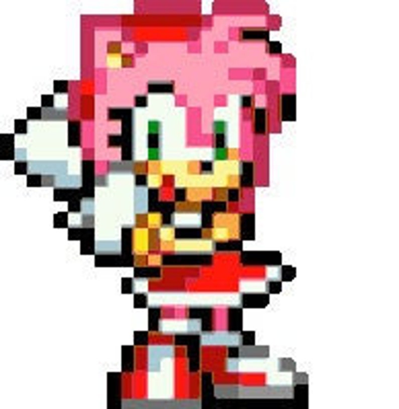 ANIMATED Sonic the Hedgehog Amy Dancing Emote Twitch or Discord, Kawaii ...