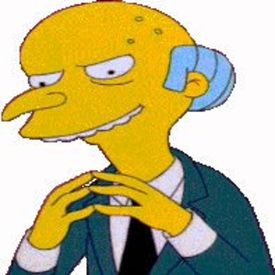 ANIMATED the Simpsons Mr Burns Excellent Emote Twitch or Discord ...