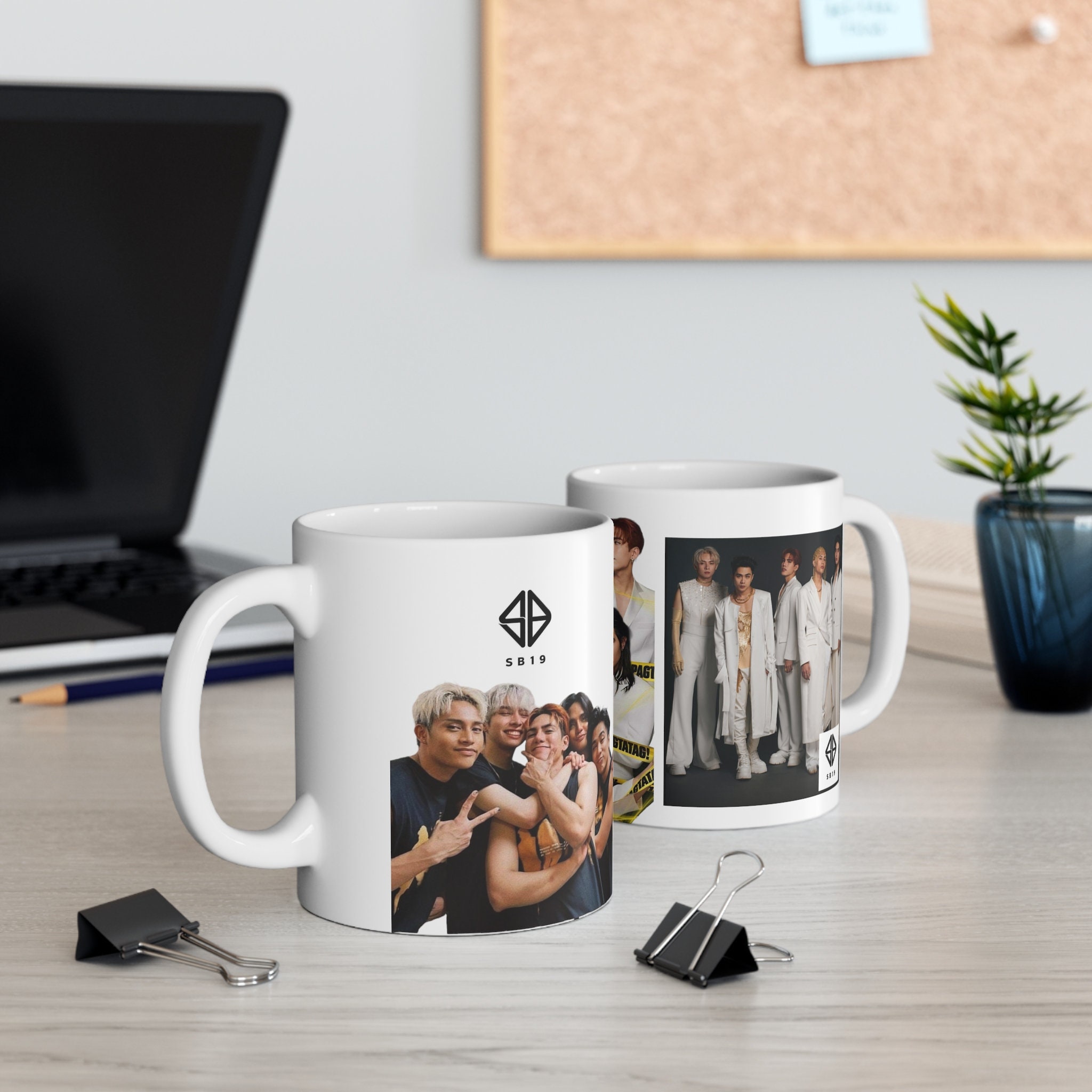 SB19 Mug, 3 Group Images of SB19 All Printed on 1 Mug, A'TIN GIFT, SB19 ...