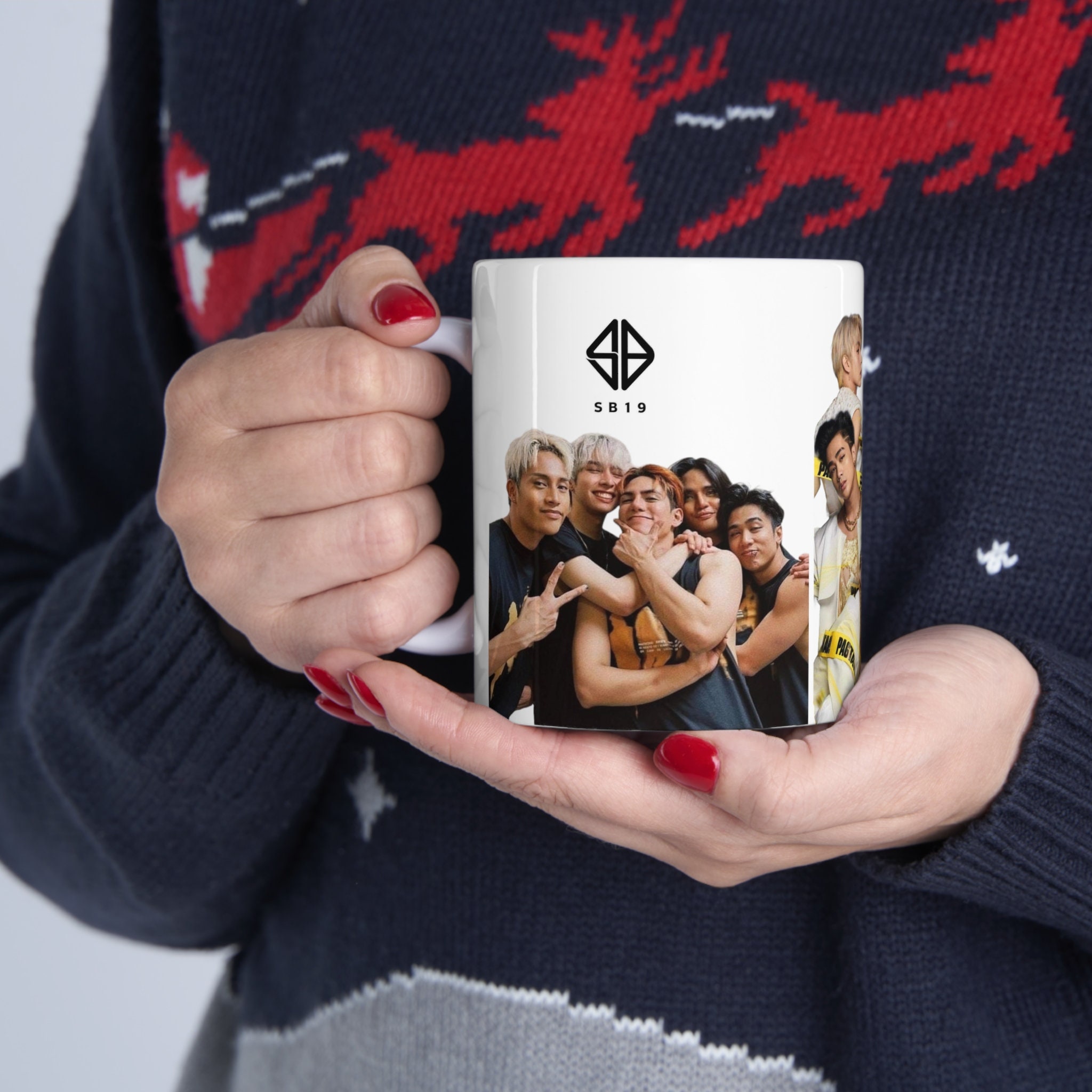 SB19 Mug, 3 Group Images of SB19 All Printed on 1 Mug, A'TIN GIFT, SB19 ...