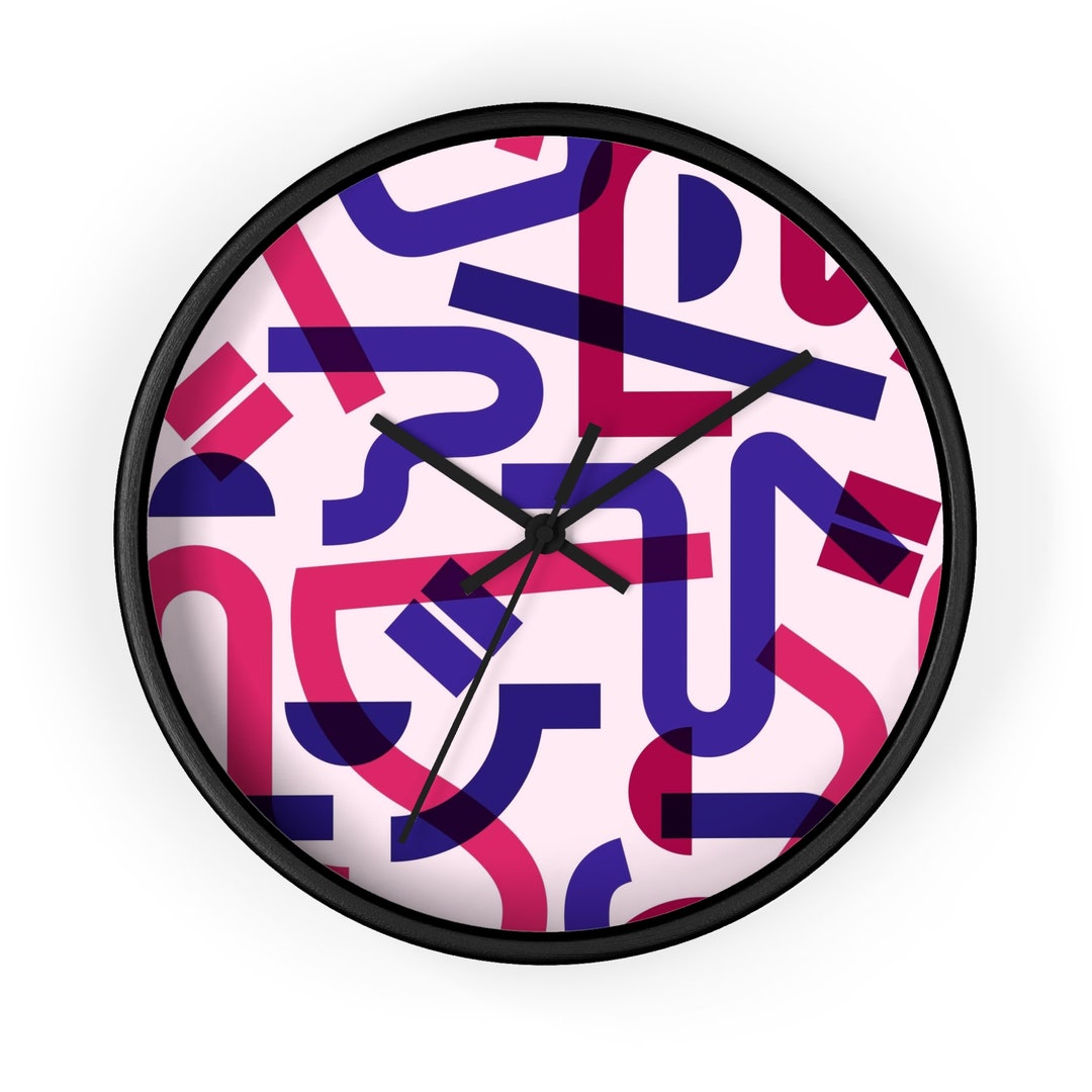 Abstract Beauty || Wall Clock, Modern Design Unique Wall Clock ...