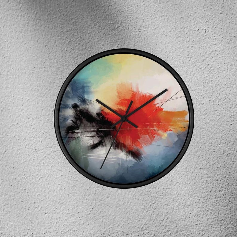 Artist's Touch || Wall Clock, Modern Design Unique Wall Clock, Handmade ...