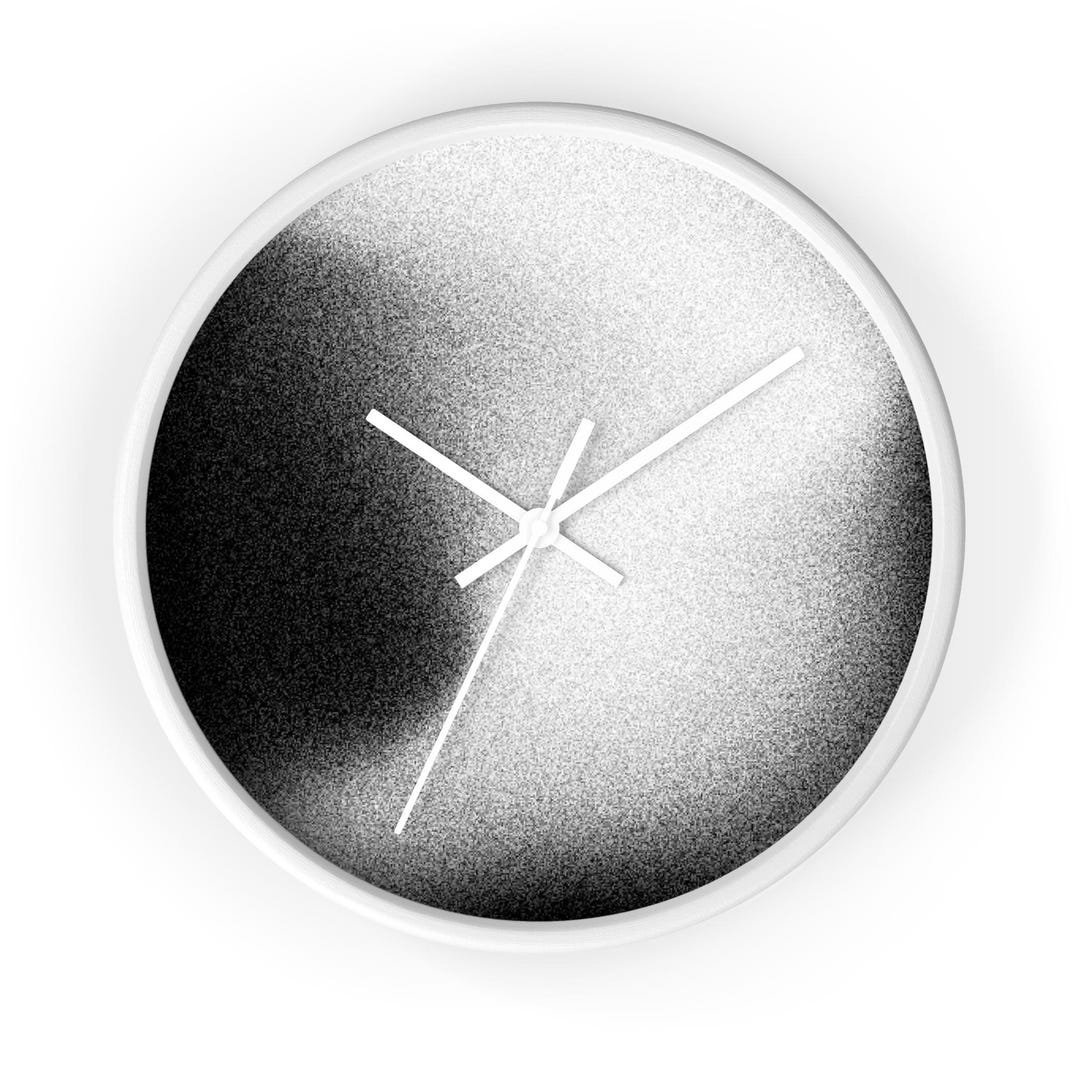 White Night Wall Clock: Modern Minimalist Design - Etsy