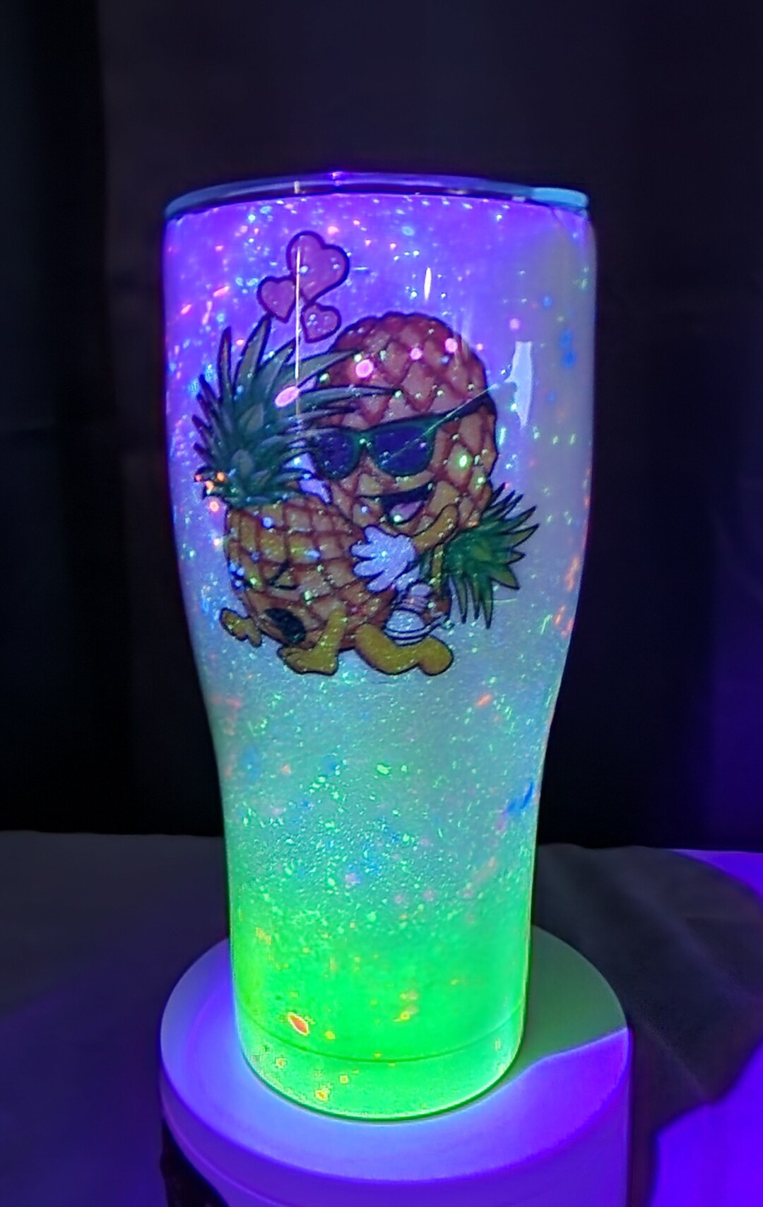Pineapple Fun Tumbler, 30 Oz. Tumbler, Swinger Tumbler, Paint Splatter ...