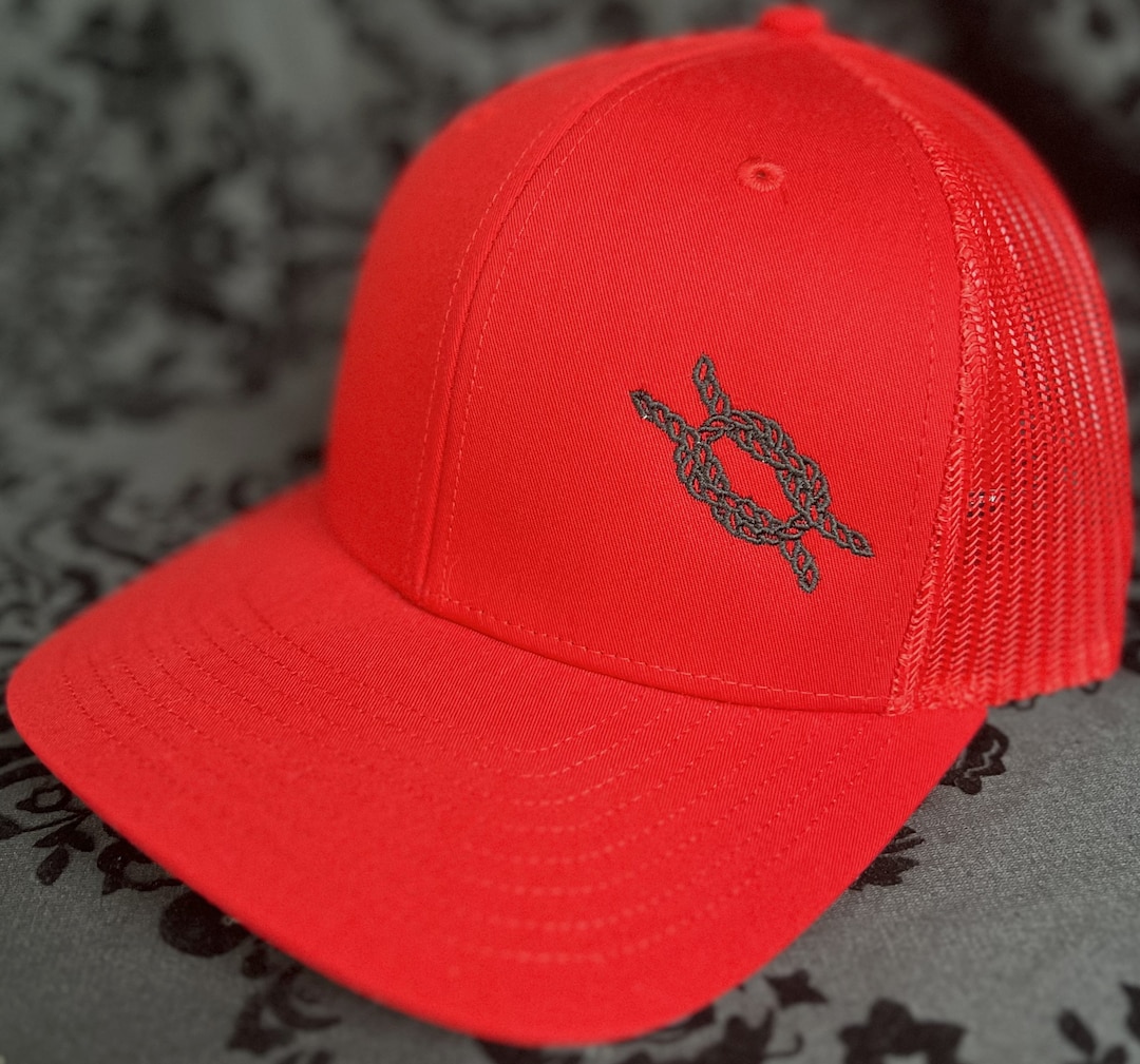 Trucker Style Hat With Rope Logo Trucker Hat With Embroidery - Etsy
