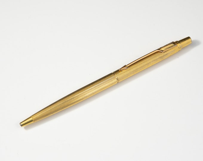 Vintage Parker Classic Ballpoint Pen Gold Plated Made in France - Etsy