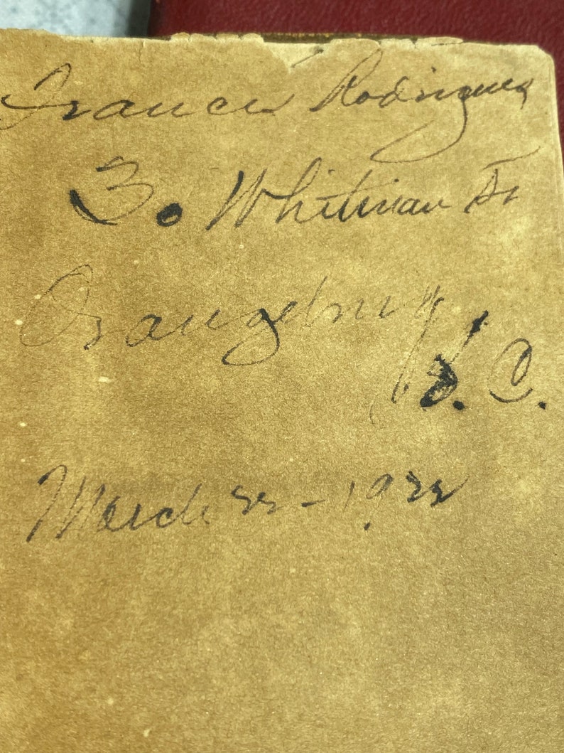 Vintage Set 5 Little Leather Library Books in Poor Condition-miniature ...