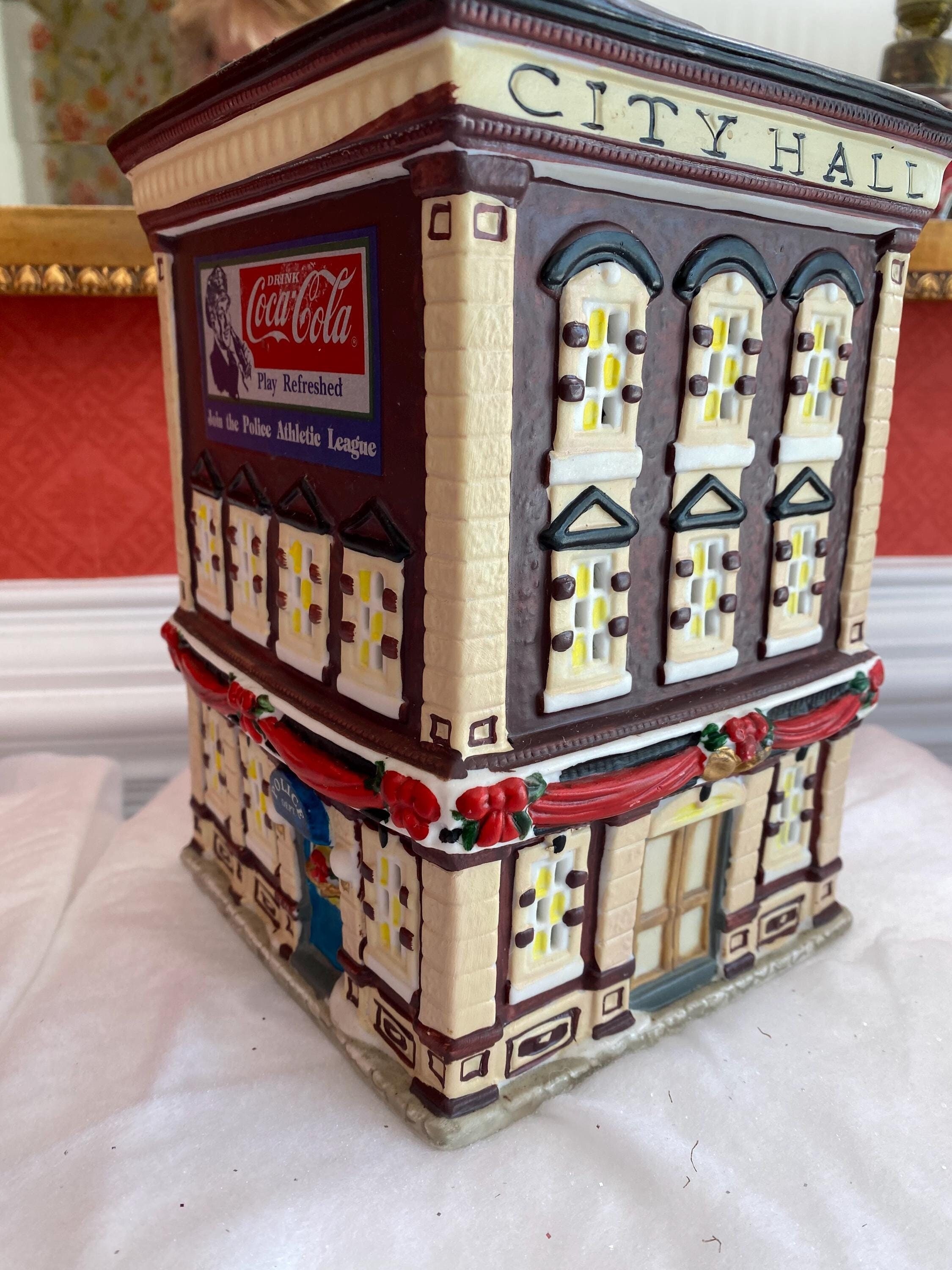Dept.56 Coca Cola-city Hall-town Square Collection-coca Cola Christmas ...