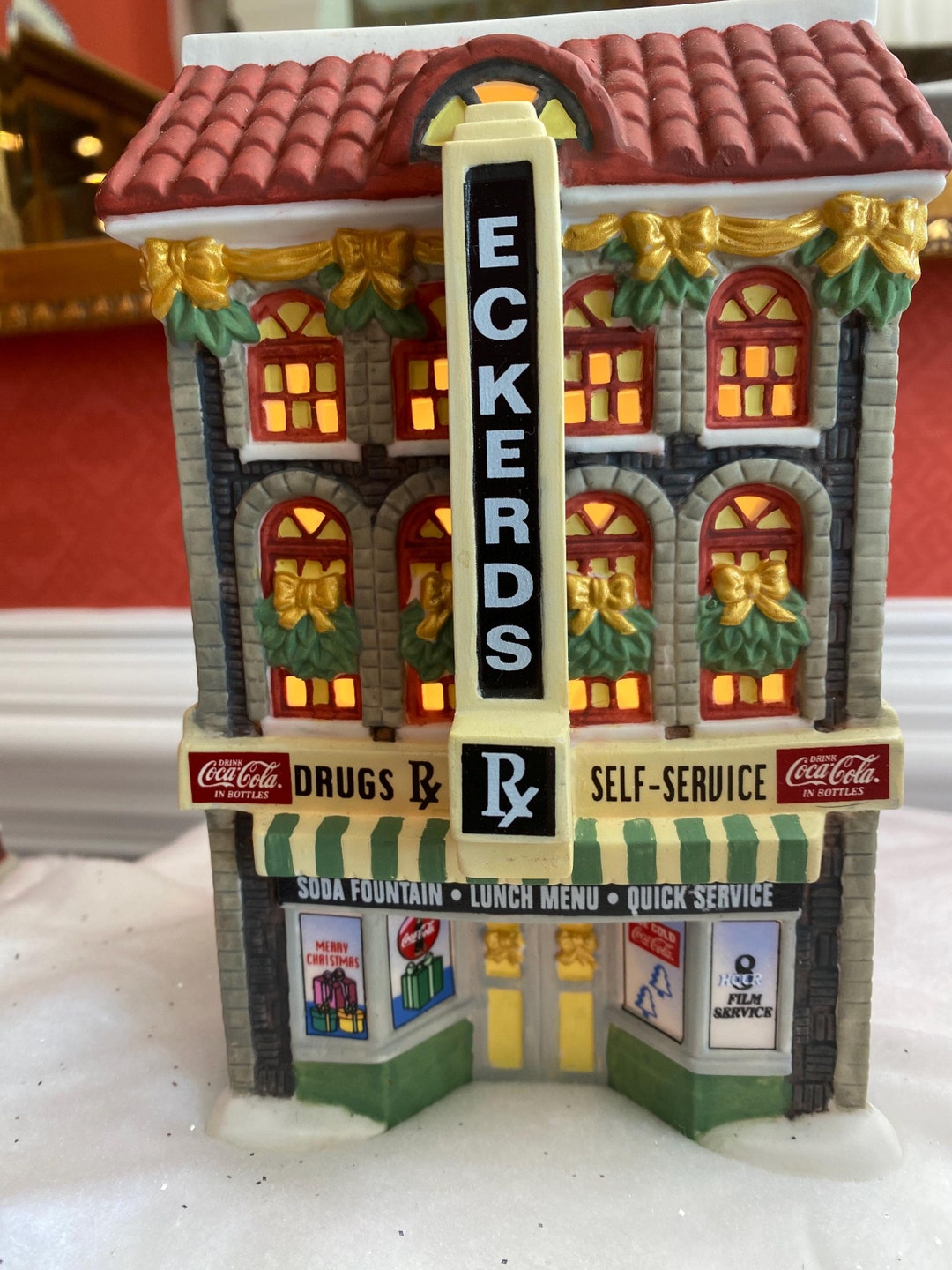 Dept.56 Coca-cola ECKERDS DRUG STORE Town Square Collection-coca Cola ...