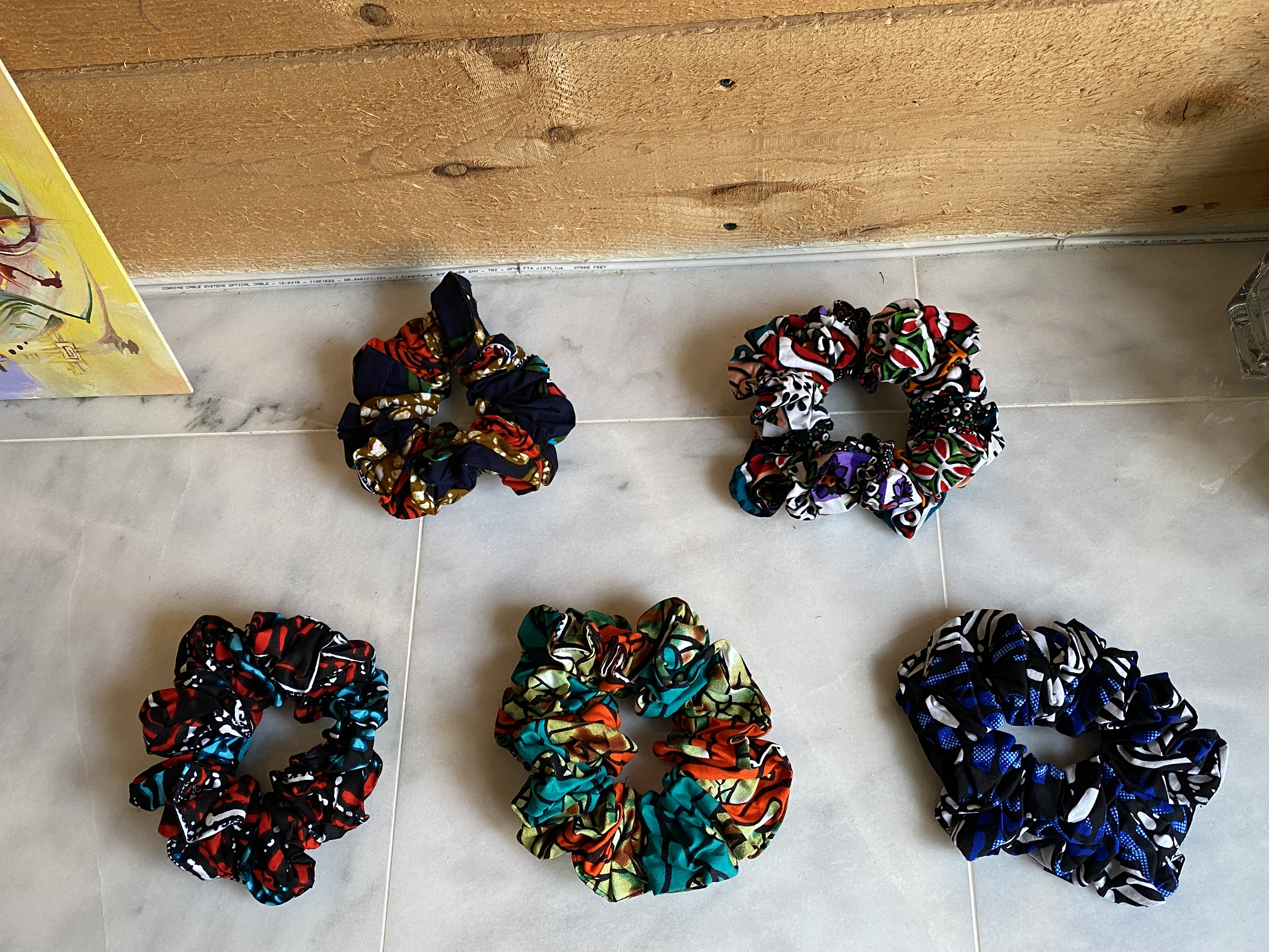 African Print Scrunchies, Ankara Scrunchies, Bright Colored Scrunchies ...
