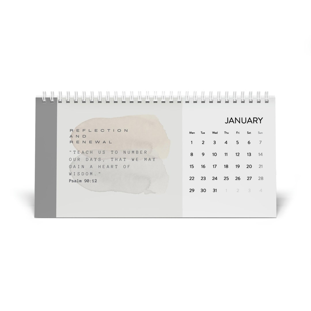 Monthly Bible Verse Desk Flip Calendar 2024 Gift for Coworker or Friend ...