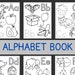 Alphabet Coloring Pages ABC Book PDF Preschool Kindergarten Phonemic ...