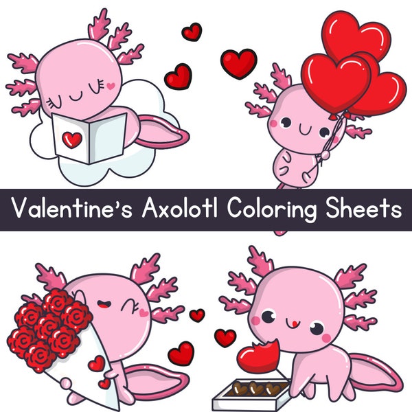 Axolotl Valentines Box - Etsy