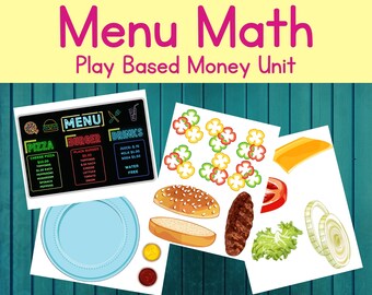 Math Menu - Etsy