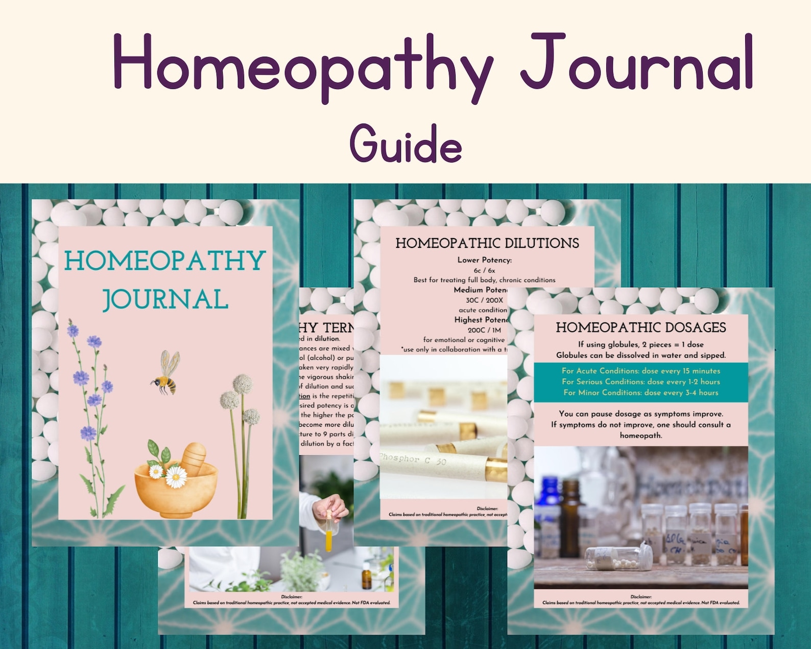 Homeopathy Journal Homeopathic Study Guide PDF Digital Download - Etsy