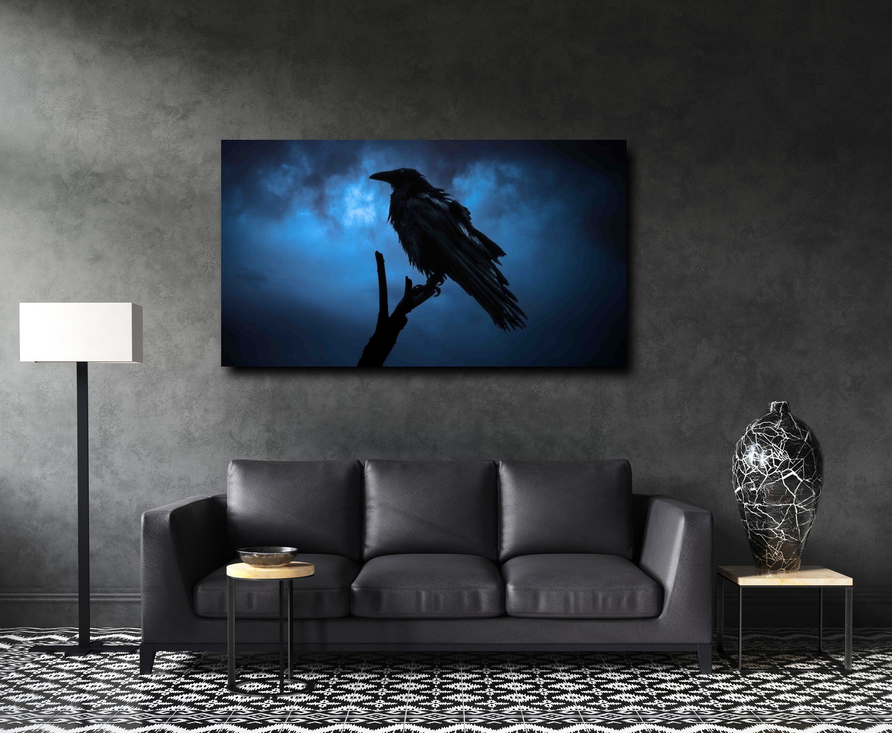 Raven Print, Animal Art, Dramatic, Wildlife Prints, Birds. - Etsy