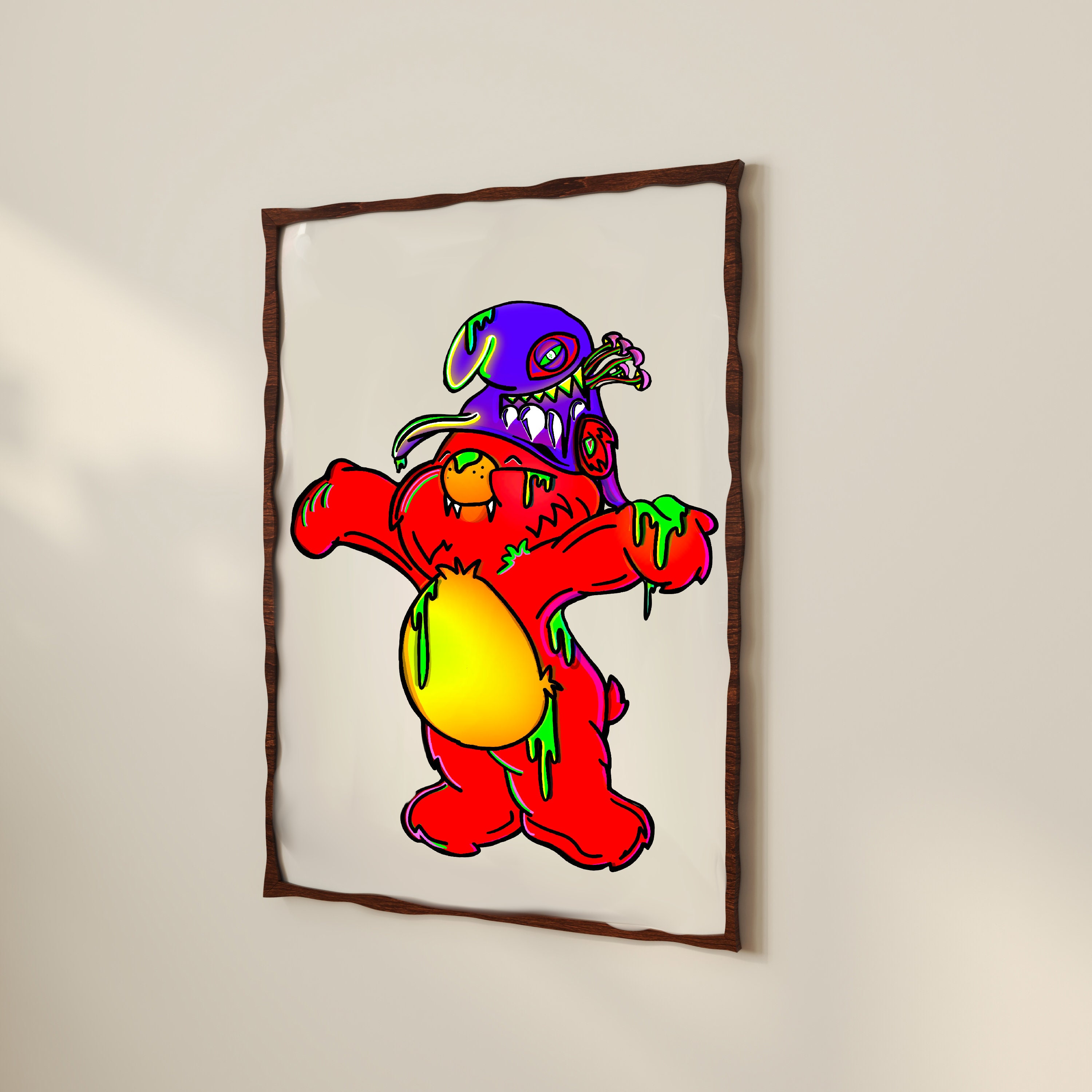 Trippy Bear of Care - Etsy