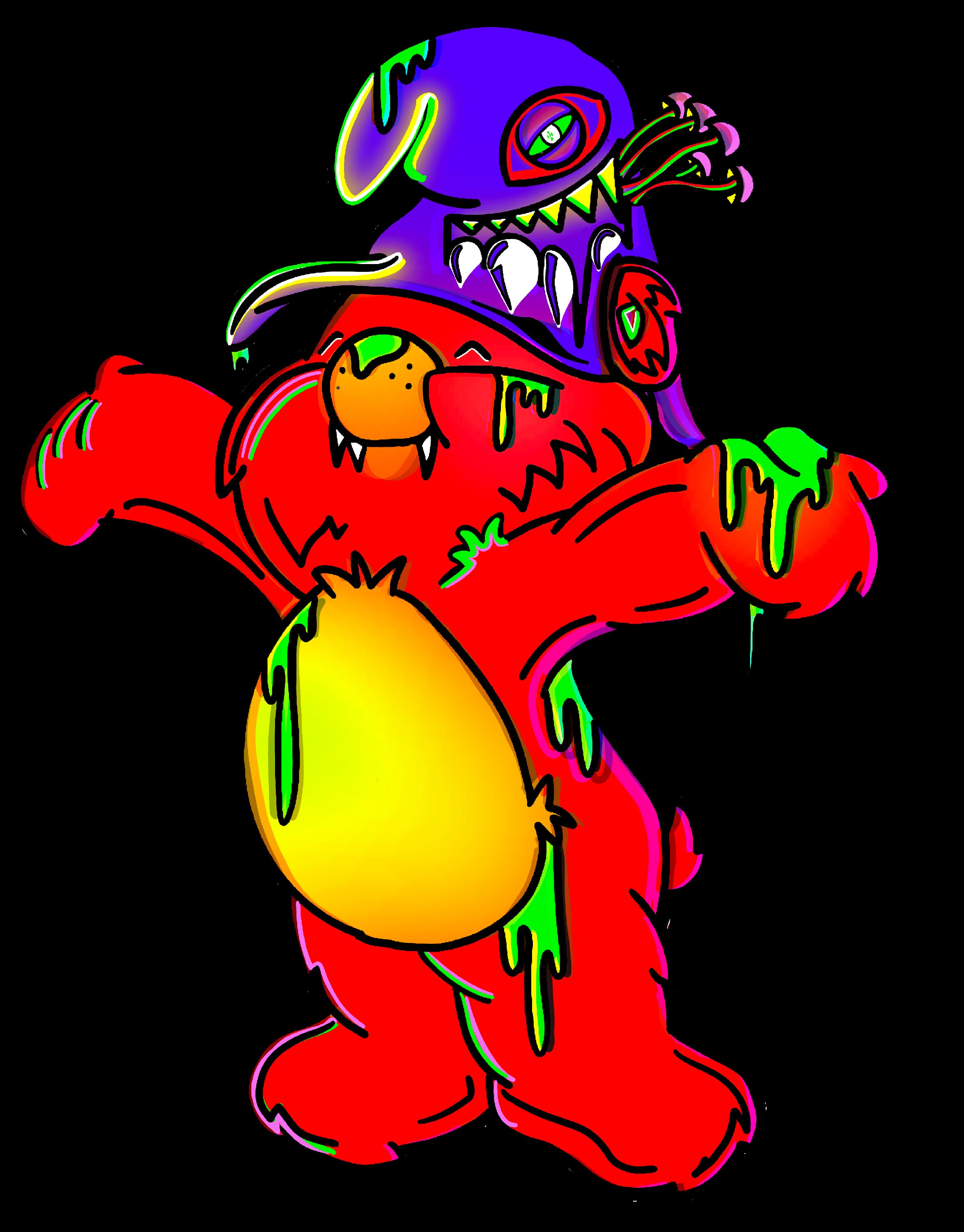 Trippy Bear of Care - Etsy