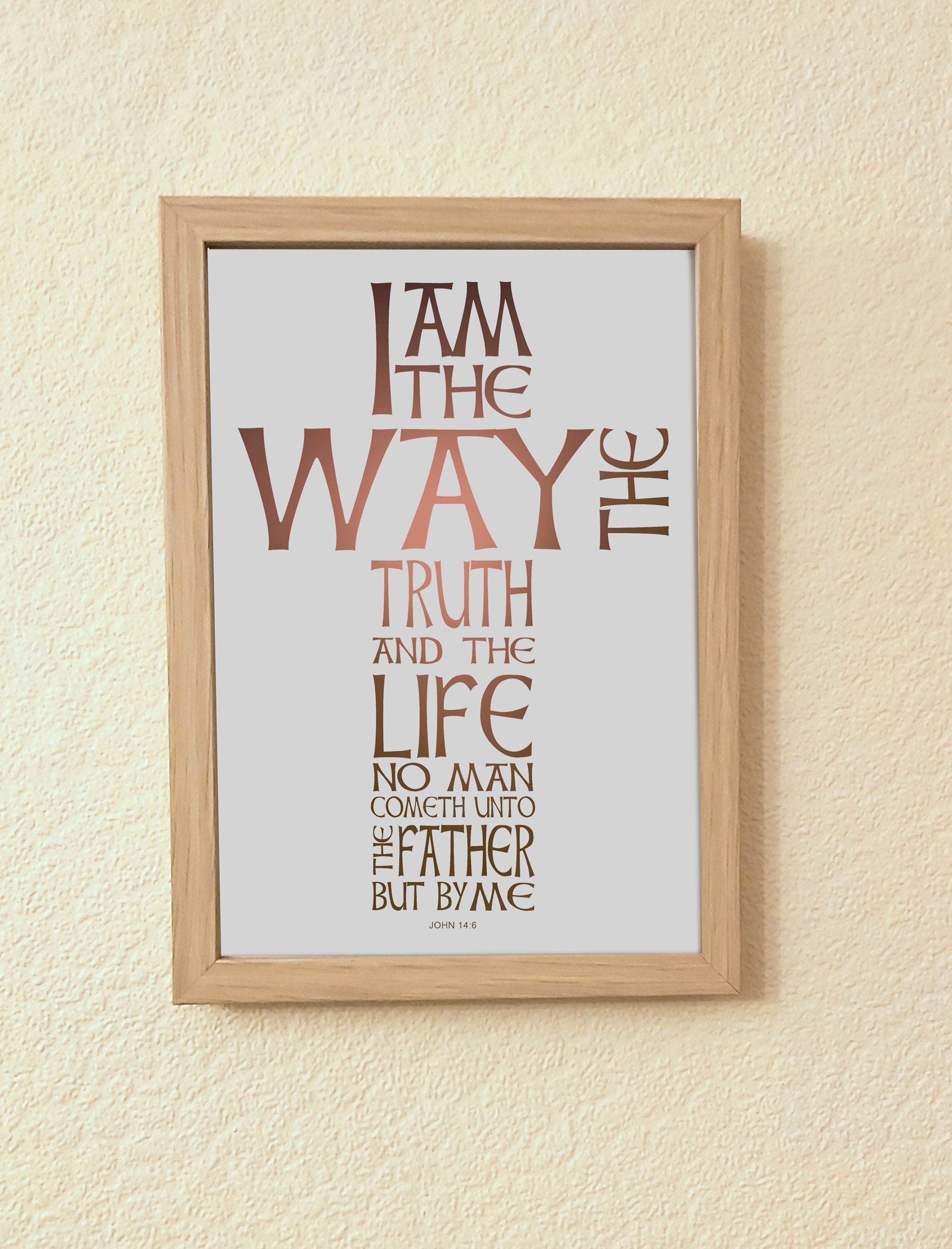 The Way, Truth and Life : Scriptural Graphic Art Poster for Downloading ...