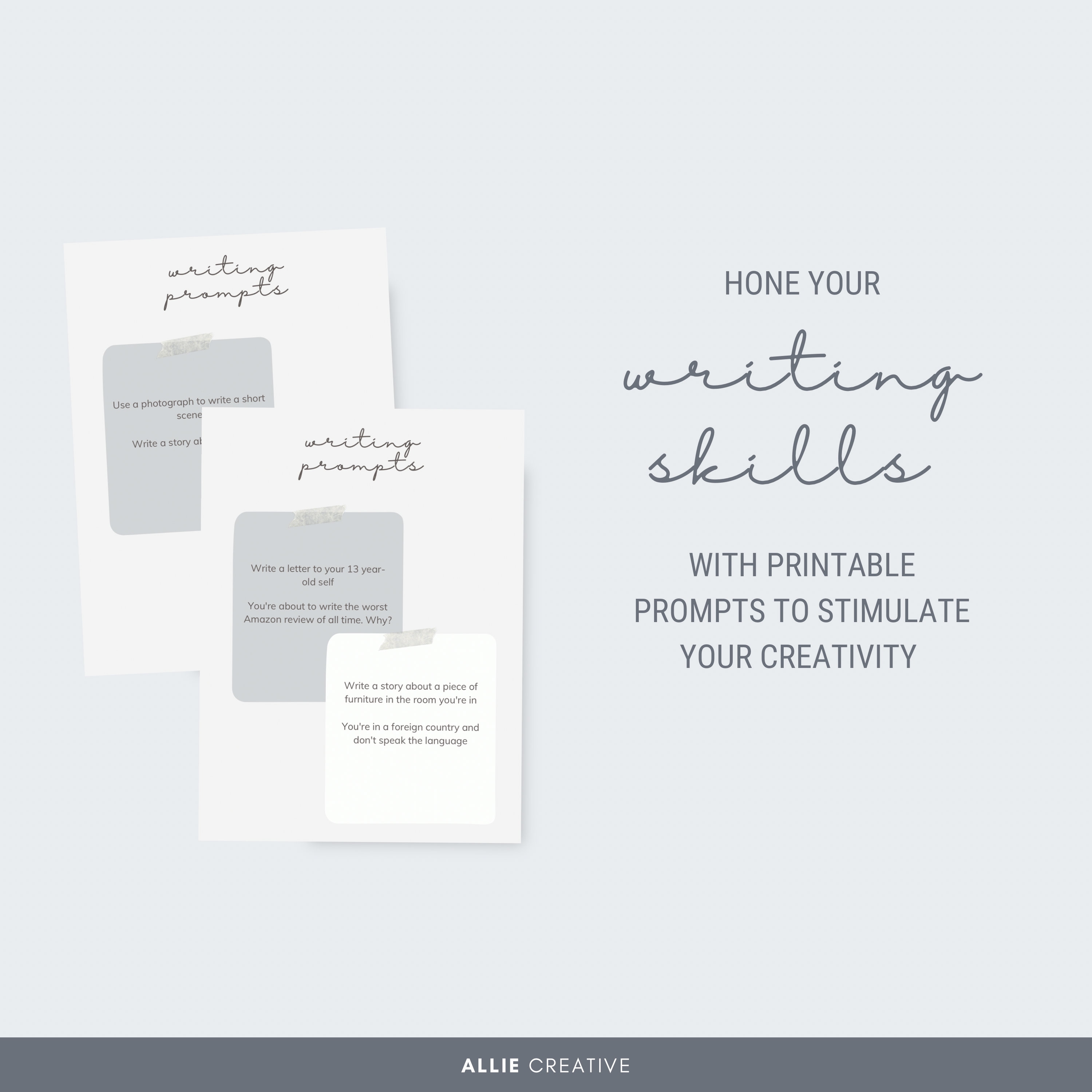Printable Writing Prompts, Digital Writing Prompts - Etsy