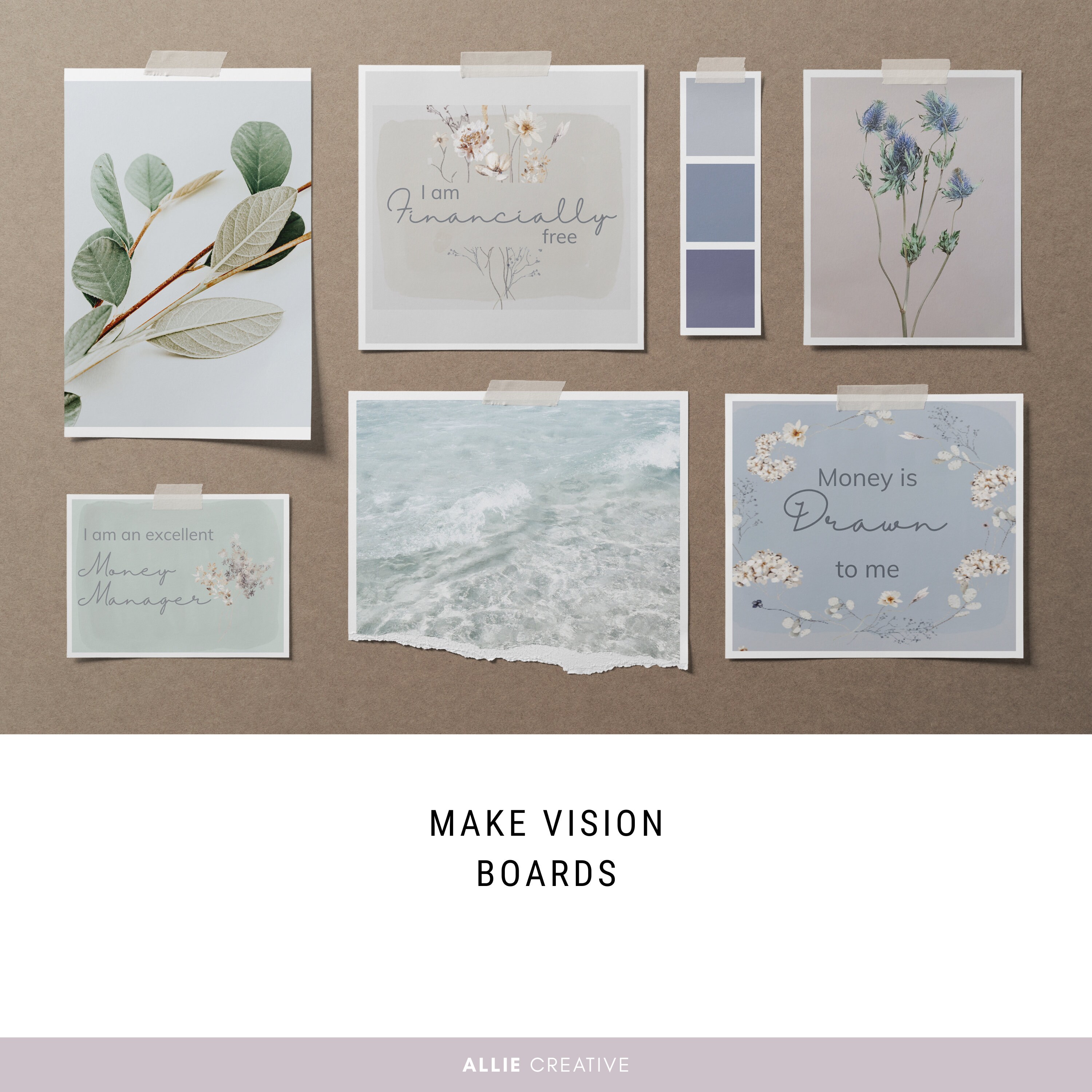 Printable Money Mindset Cards, Money Affirmation Cards, Money ...