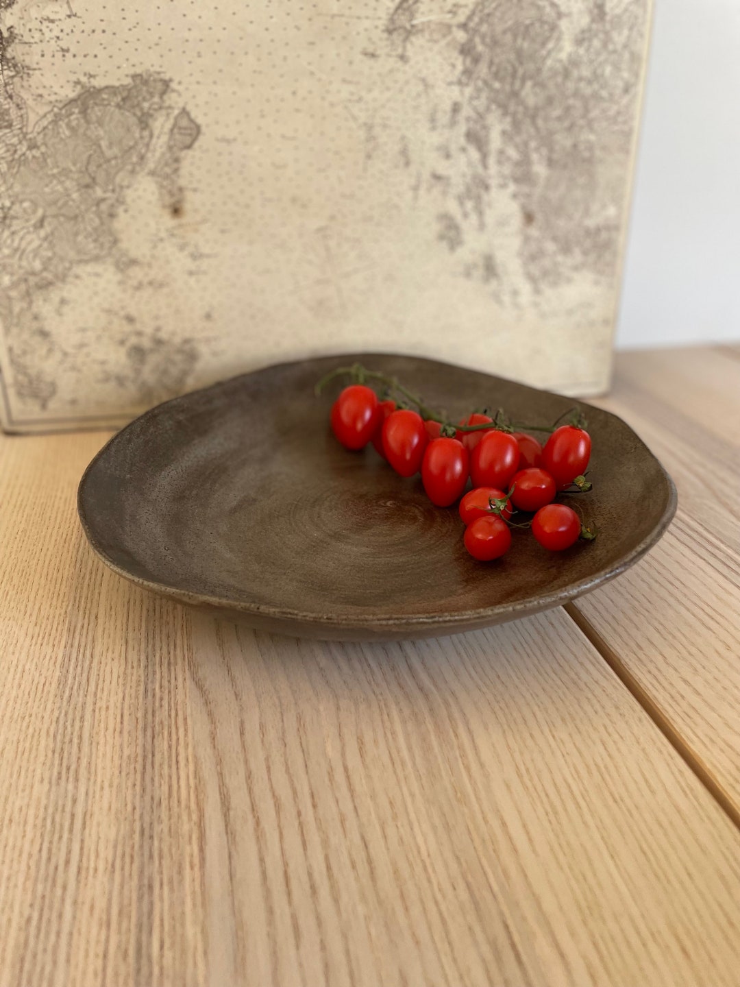 Large Shallow Bowl 10// Pottery Bowls// Fruit Bowl // Ceramic Bowls ...