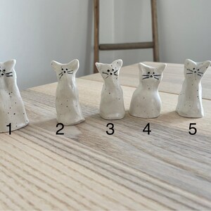 Handmade Ceramic Cat // Clay Pottery Kitten// Unique and Cute Decor ...