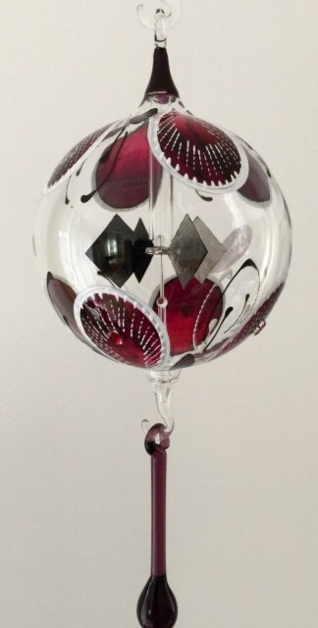 Lightmill Solar Energy Glass Ball Sun Wheel Sunmill Mobile Glass Art ...