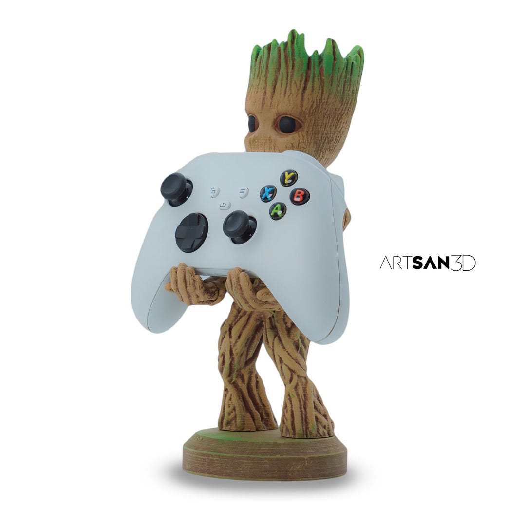 Groot Phone and Game Console Joystick Holder - Hand-painted 3D Printed ...